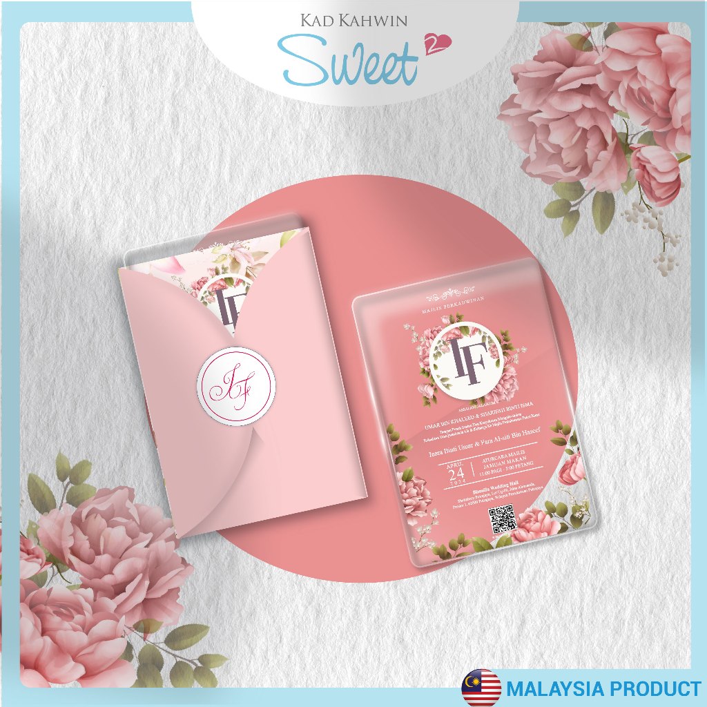 Kad Kahwin Crystal Acrylic Wedding Invitation Card Exclusive VIP / Kad ...