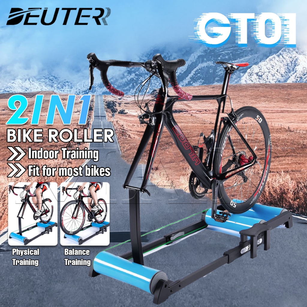 [DEUTER] Indoor Bike Trainer Rollers 2 in 1MTB Road Bike Rollers 24-29 inches bikes | Shopee ...