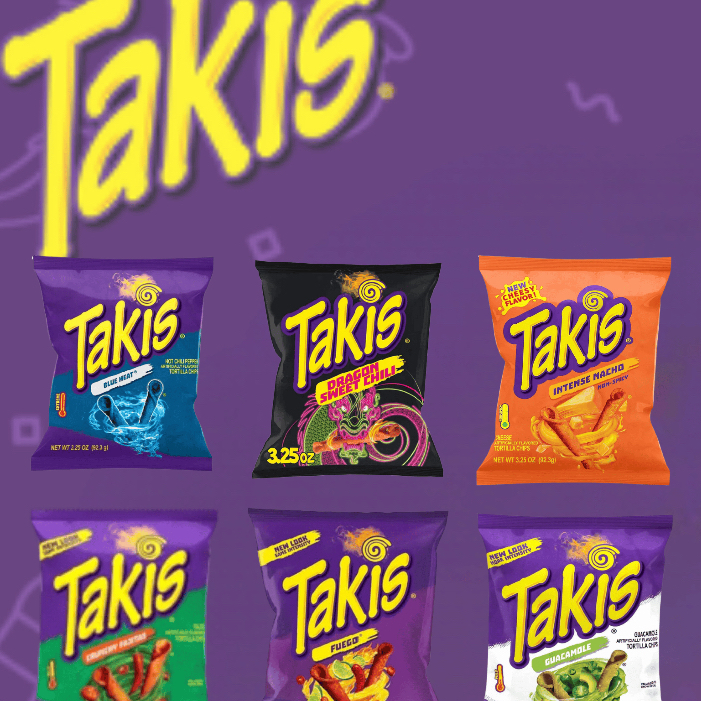 Takis Chips 92g Blue Heat/Fuego/Nacho/Dragon Sweet Chili/Crunchy ...