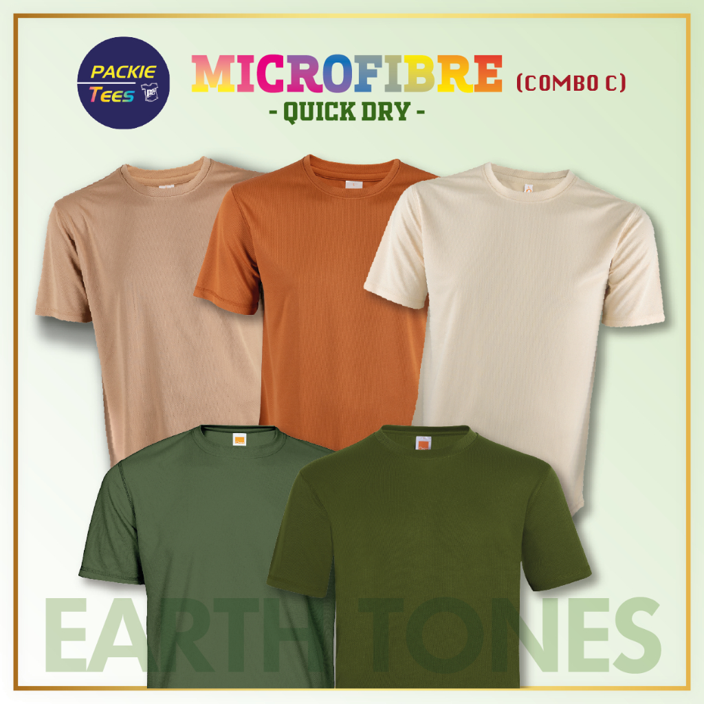 QD04 Combo C T-shirt 100% Microfibre Eyelet Short Sleeve Baju Sukan ...