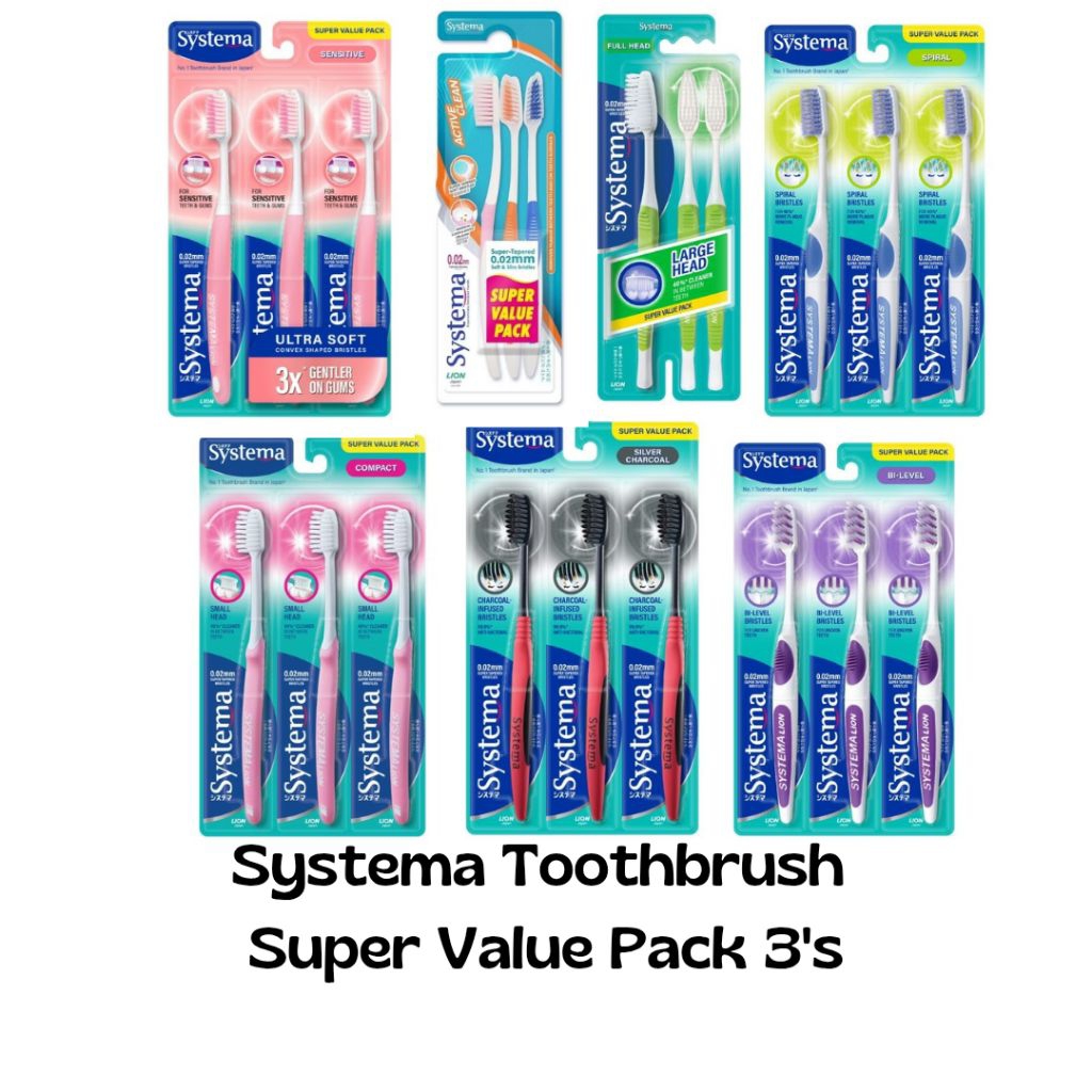 Systema Toothbrush Super Value Pack 3's | Shopee Singapore