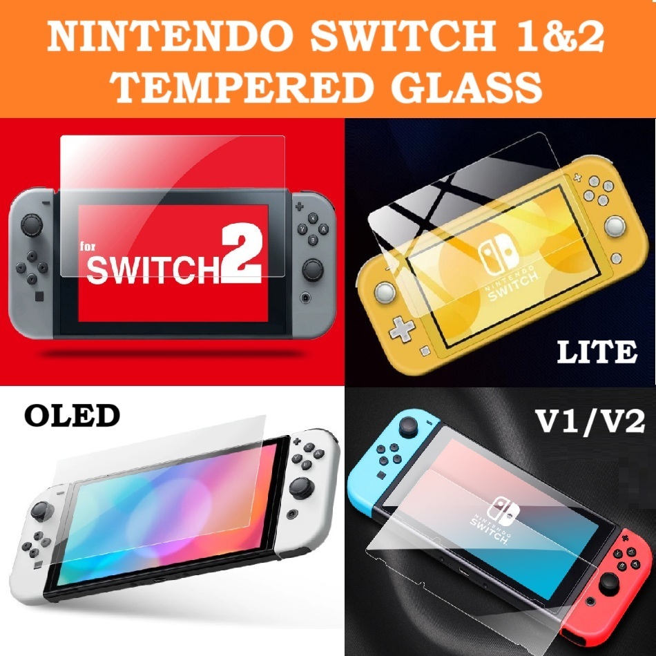 Nintendo Switch 2 OLED V1 V2 Lite 9H Tempered Glass Screen Protector | Shopee Singapore