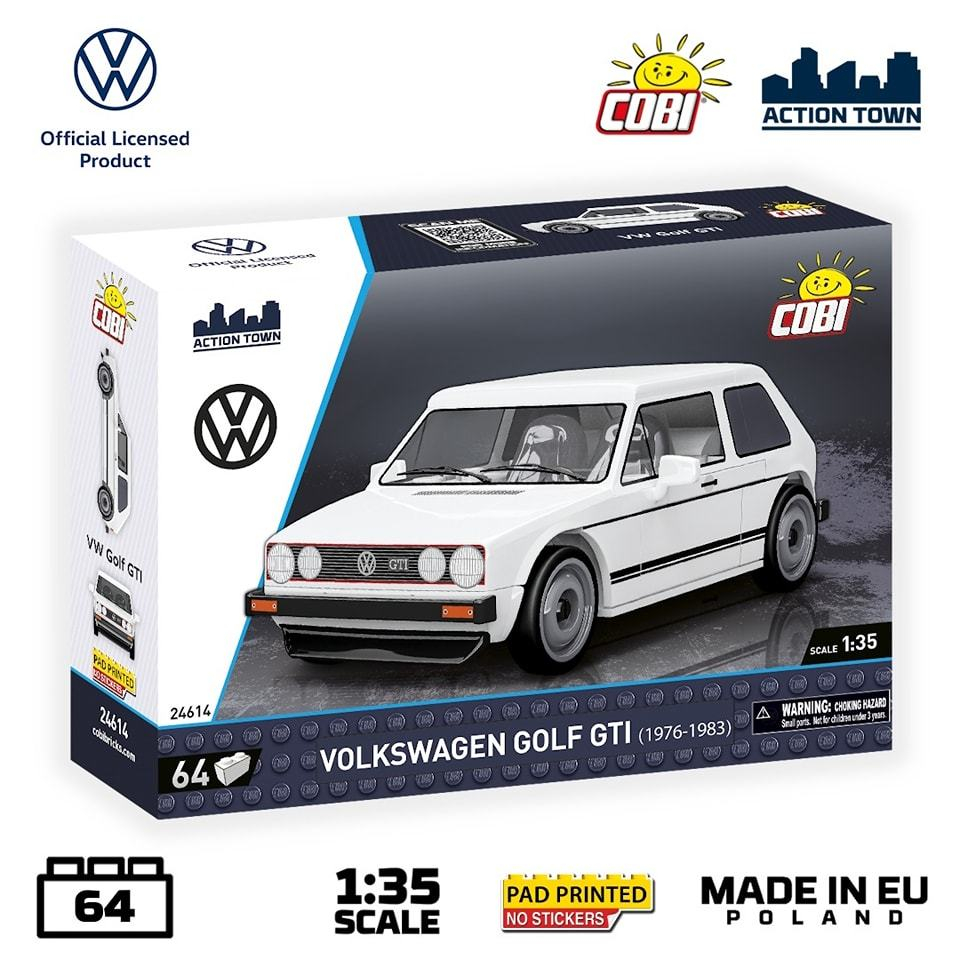COBI Volkswagen Golf GTI Mk1 (1974–1983) 1/35 Scale VW Official ...