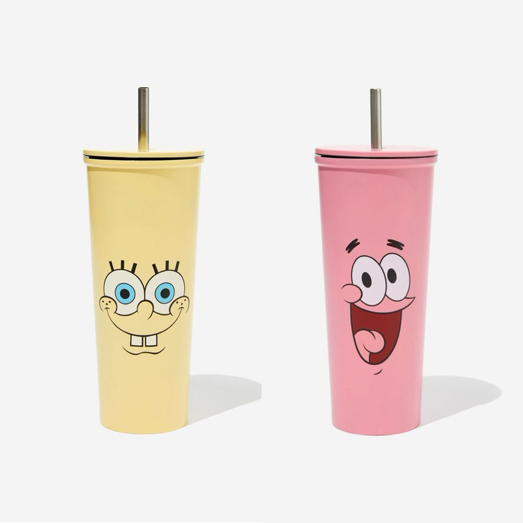 TYPO X SpongeBob SquarePants Metal Smoothie Cup 650ml | Shopee Singapore