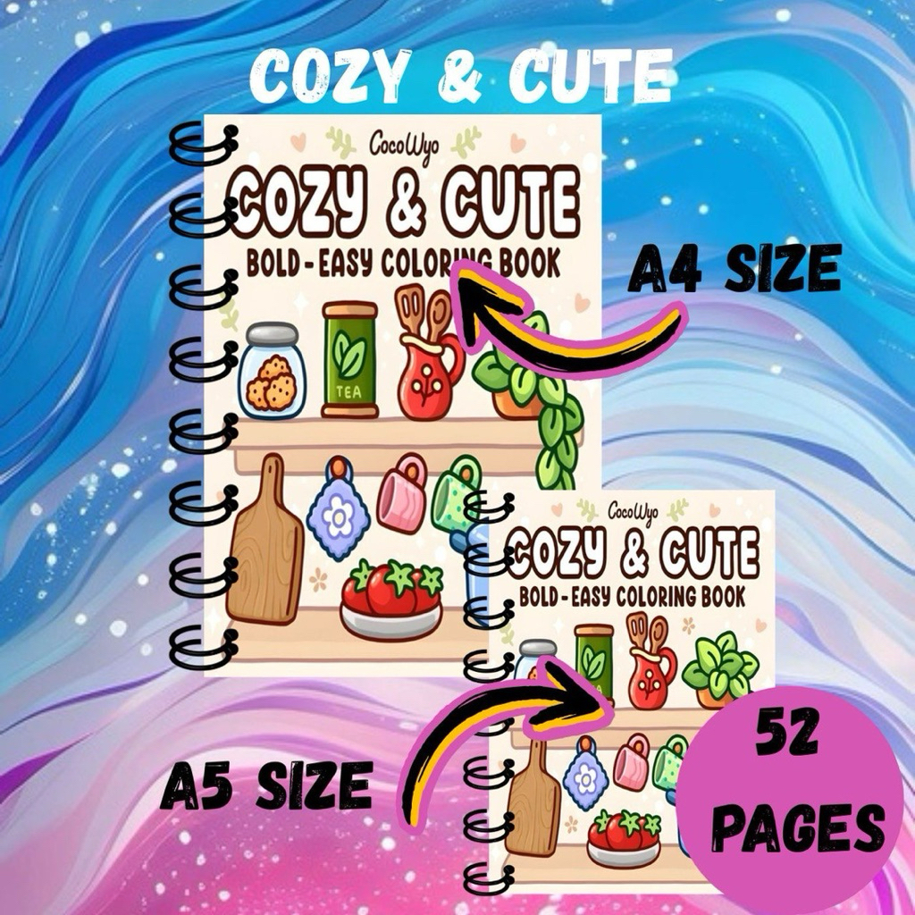 COZY & CUTE – Coloring Book for Children, Teenagers & Adults | Coloring ...