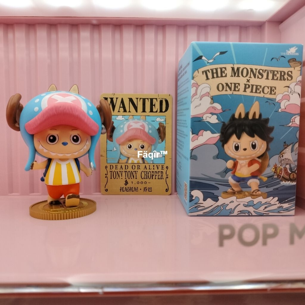 POP MART LABUBU The Monsters × One Piece Series Figures Tony Tony ...