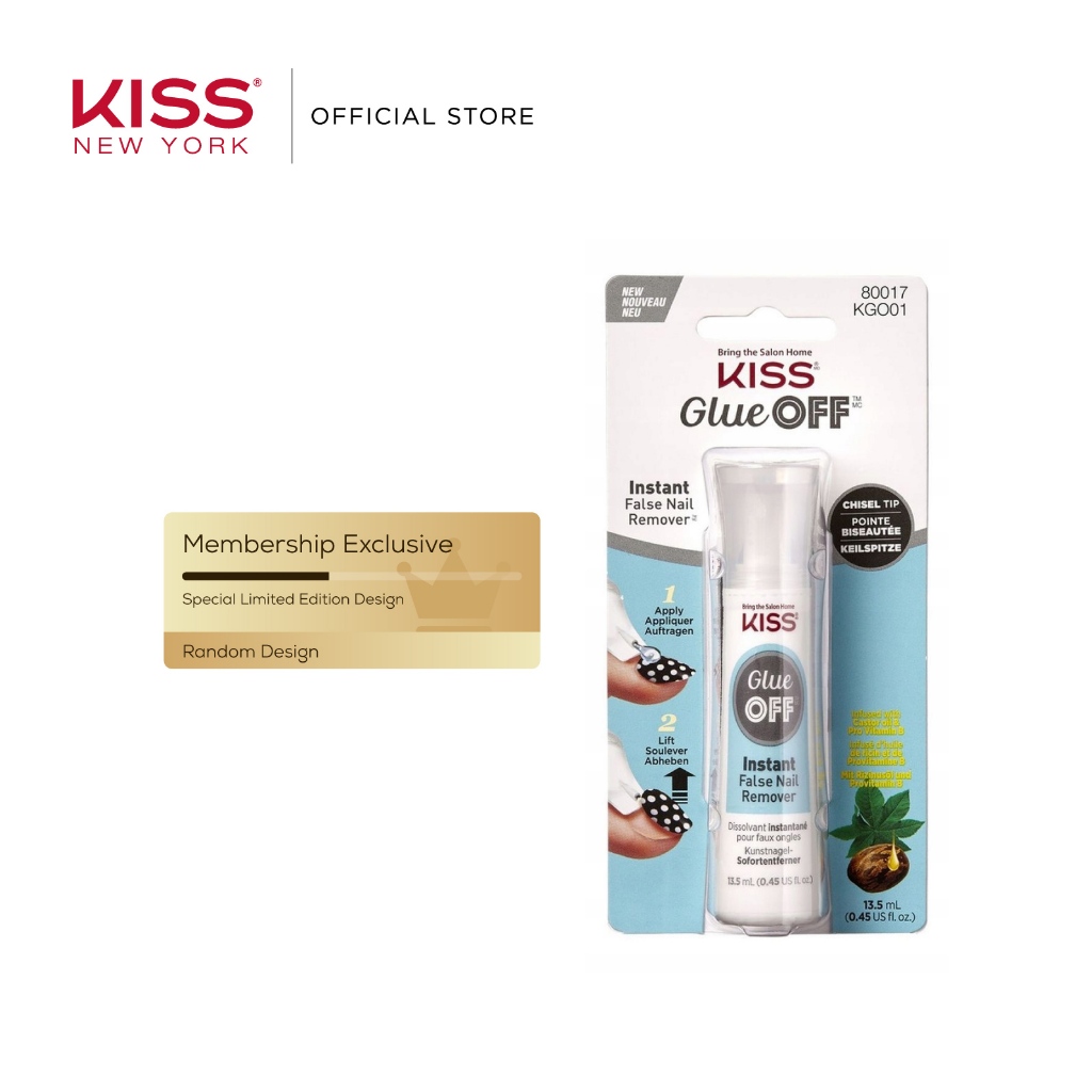 [MEMBERSHIP EXCLUSIVE] KISS Glue OFF Instant Press On Nails & Nail Glue ...