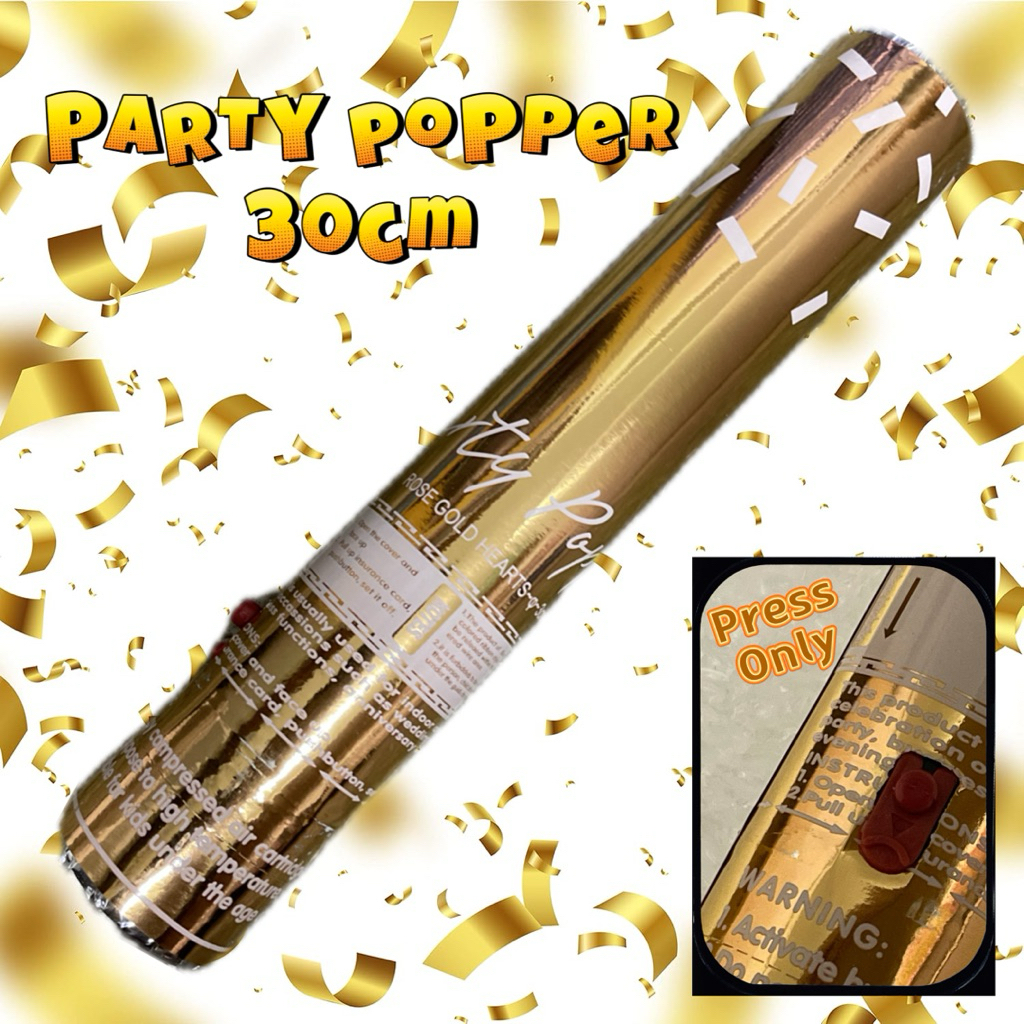 1Pcs 30CM FULL Gold Foil Confetti Popper Party Welcome Popper Christmas ...