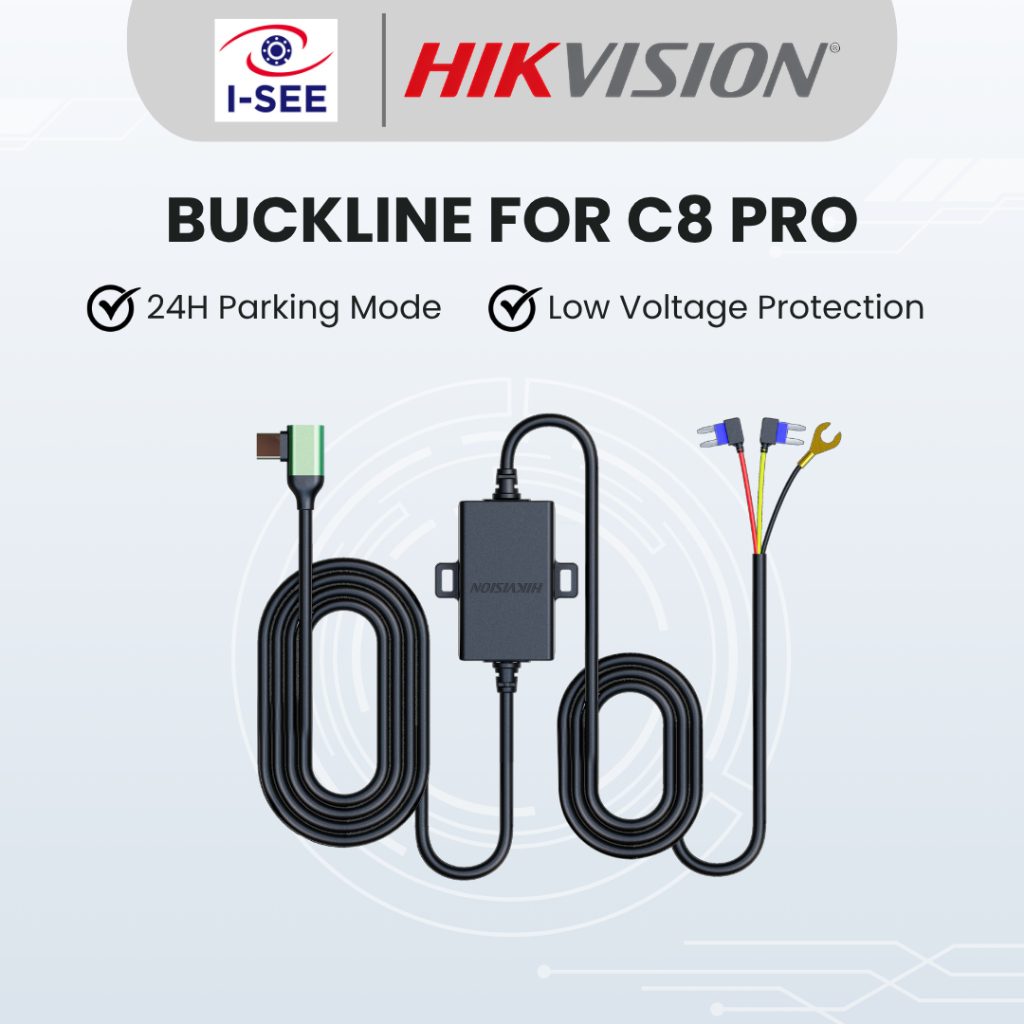 Hikvision Hardwire Kit | Buck Line for C8 Pro Dashcam | 24H Parking ...