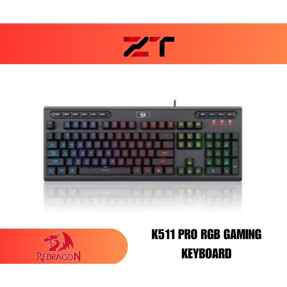 REDRAGON K511 PRO RGB GAMING KEYBOARD | Shopee Singapore