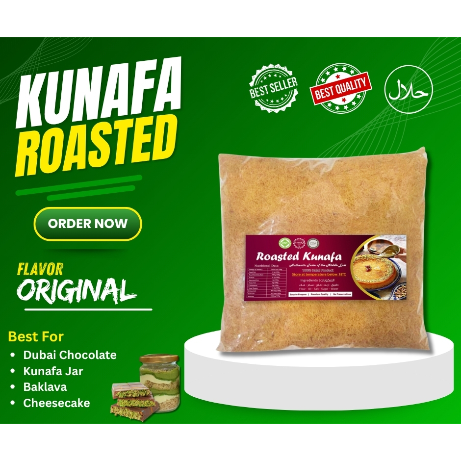 Kunafa Roasted Dough – Premium Pastry for Pistachio Green, Cheese ...