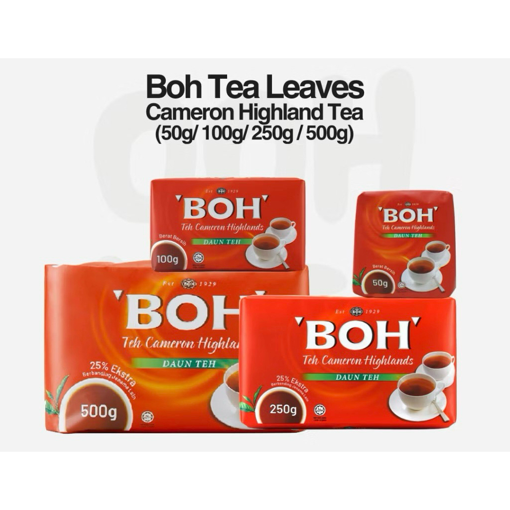 BOH Cameron Highlands Tea Leaves (50g / 100g / 250g / 500g) | Shopee ...