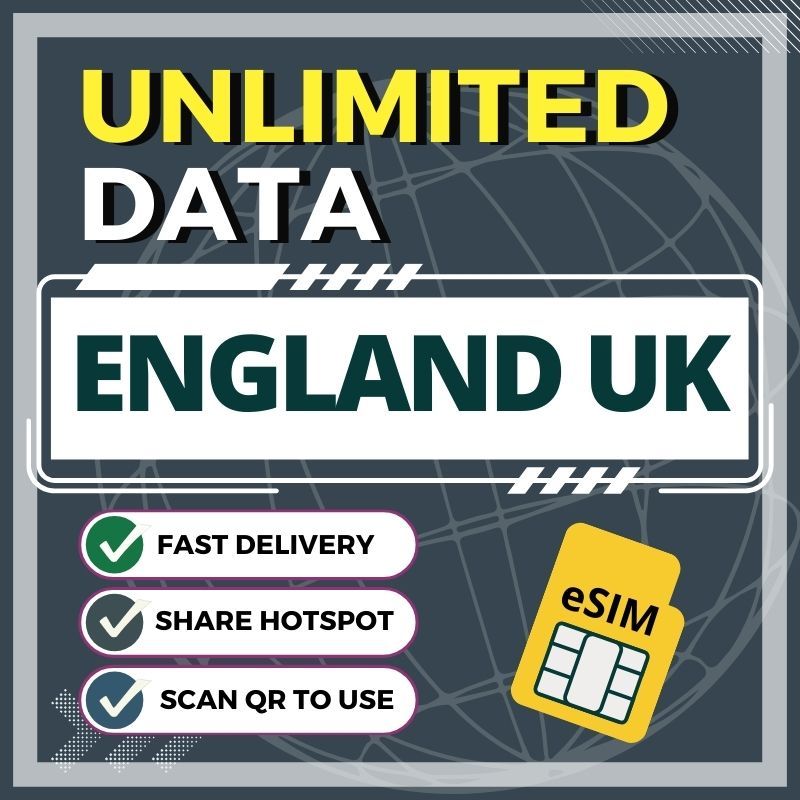 England esim UK esim 英国esim United Kingdom esim unlimited data Britain esim card Europe esim ...