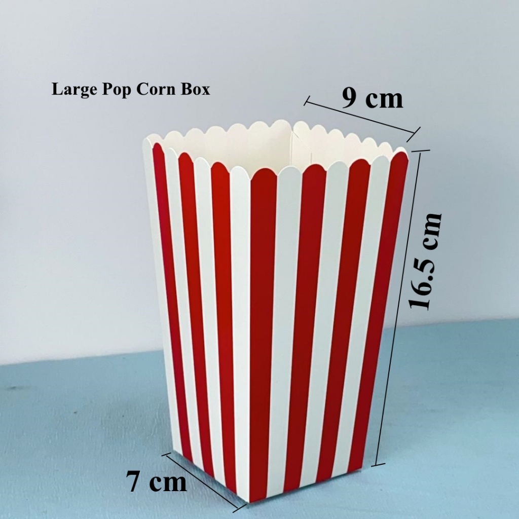 12pcs Large Pop Corn Box (Red) | Shopee Singapore
