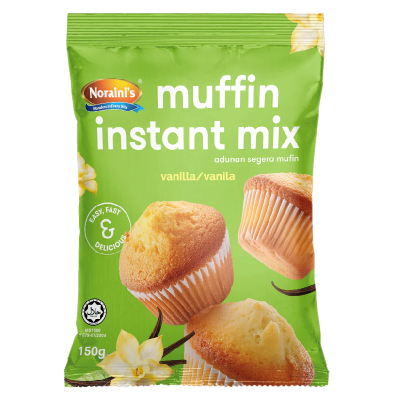 Muffin Instant Mix Vanilla NORAINI'S Adunan Segera Muffin 150g | Shopee ...