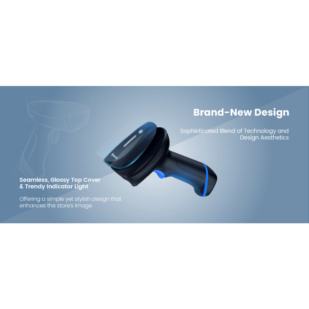 Newland HR2000-BT 1D/2D/QR/E-Wallet Desktop Wireless Barcode Scanner ...