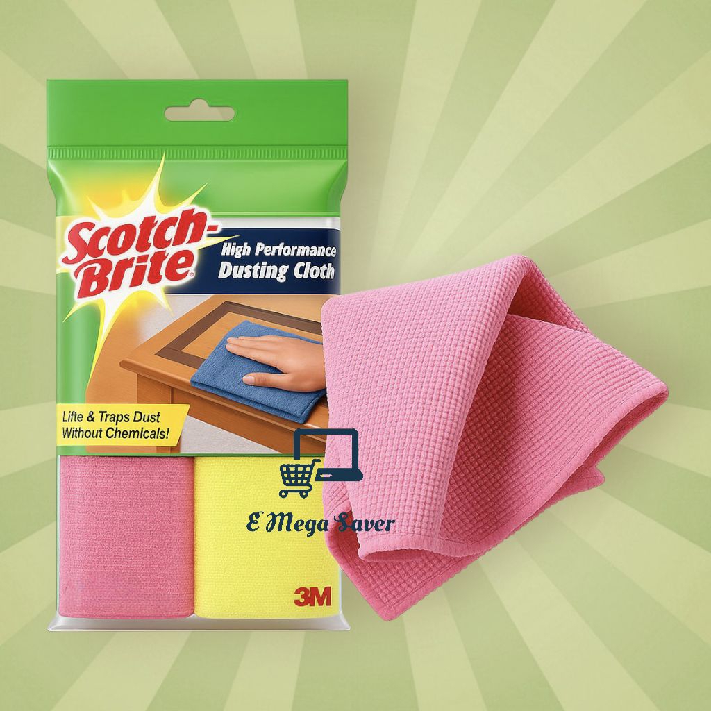 3M Scotch-Brite High Performance Microfiber Dusting Cloth (2 pieces ...