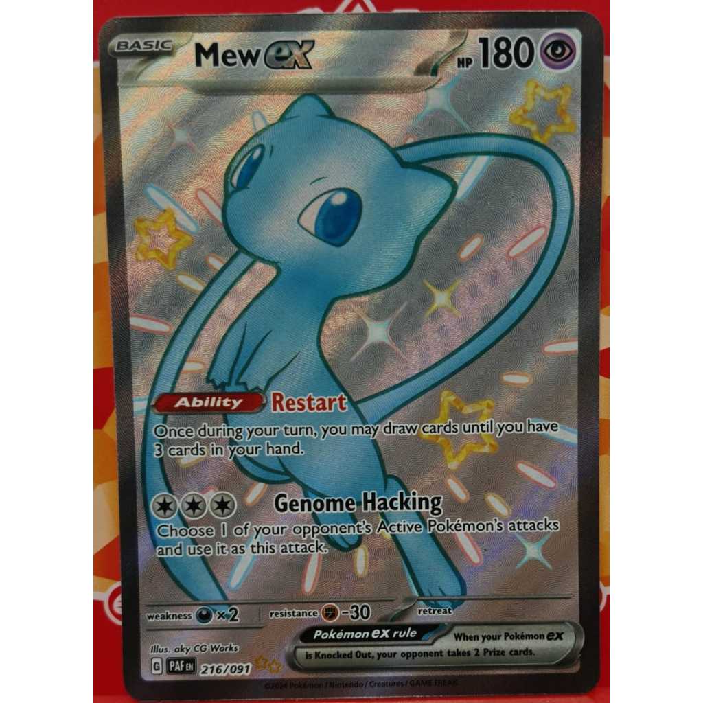 Mew ex - 216/091 - SV: Paldean Fates (PAF) | Shopee Singapore
