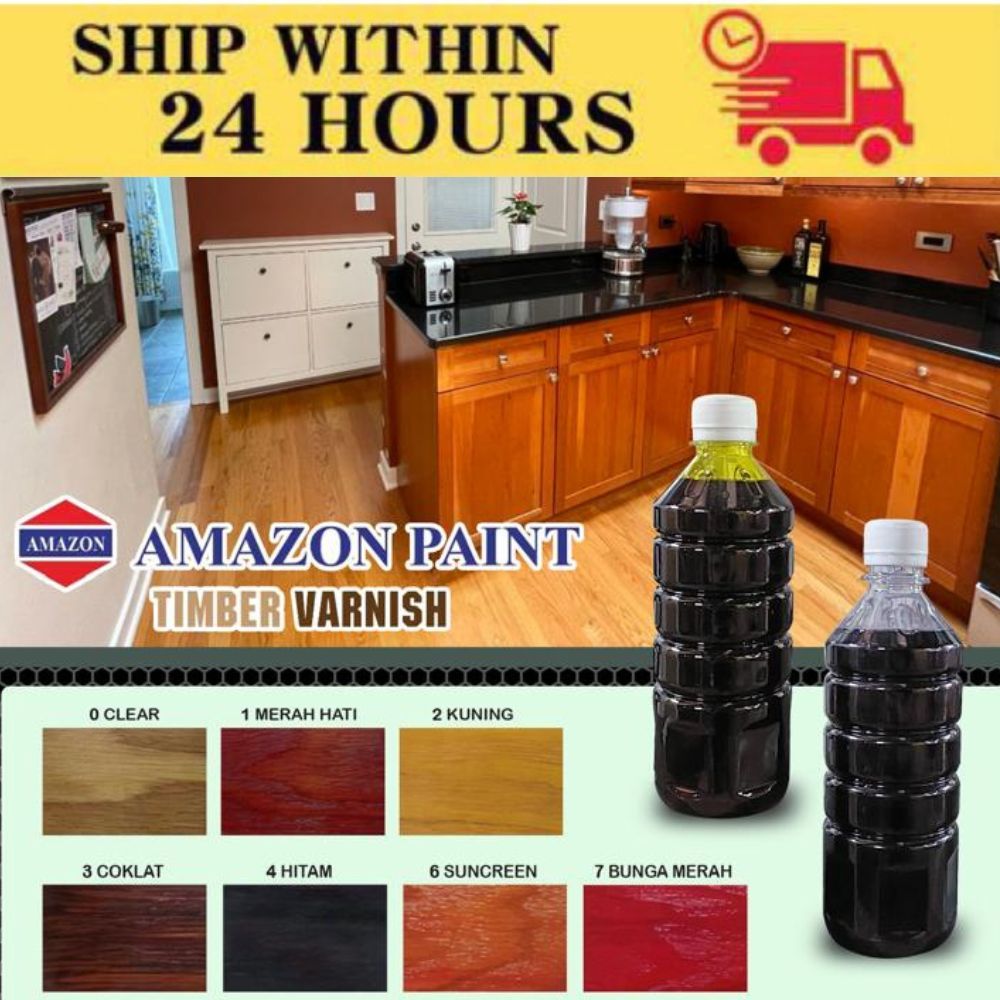 Shellac Paint Wood Finish Varnish Wood Shellac Cat Syelek Kayu Gloss ...