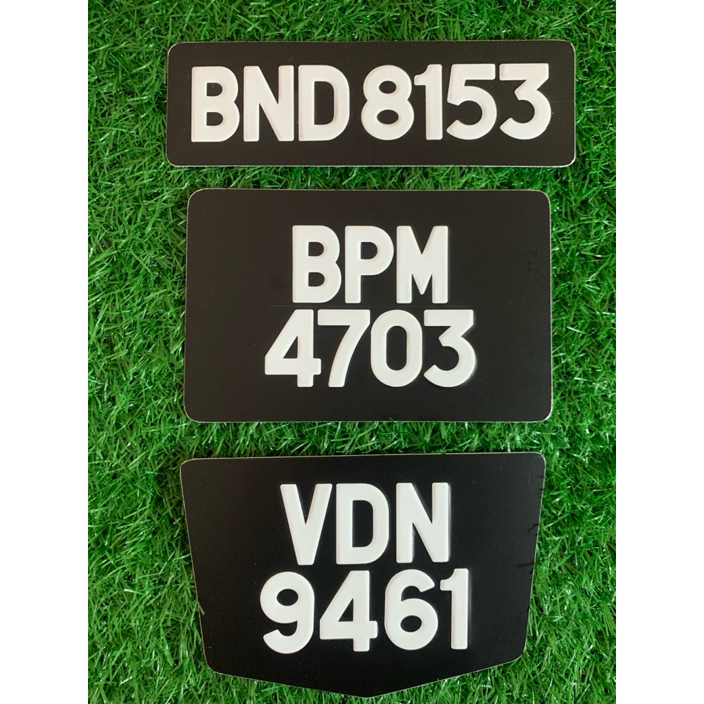 BARANG PADU!!️ Nombor Plate Motor Besi Ketuk Aluminium Press Zinc KL ...