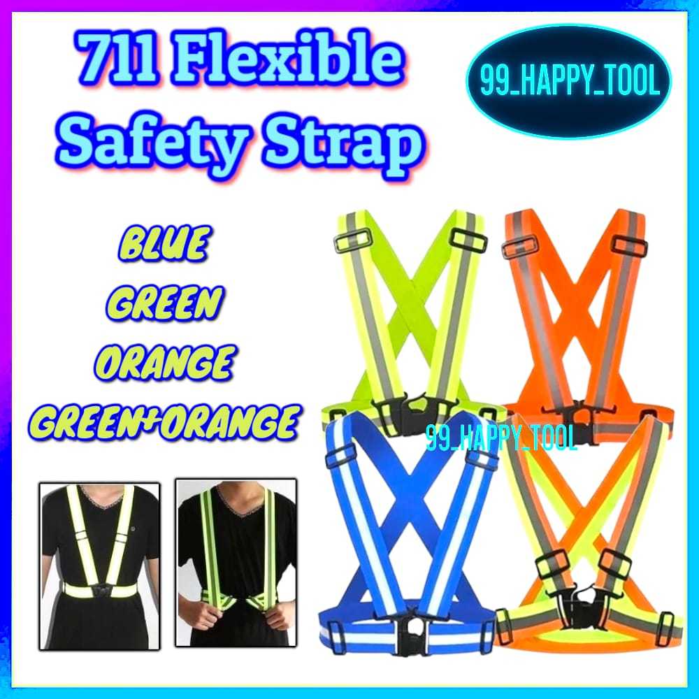 Highlight Reflective Straps Night Work Security Running Cycling Safety ...