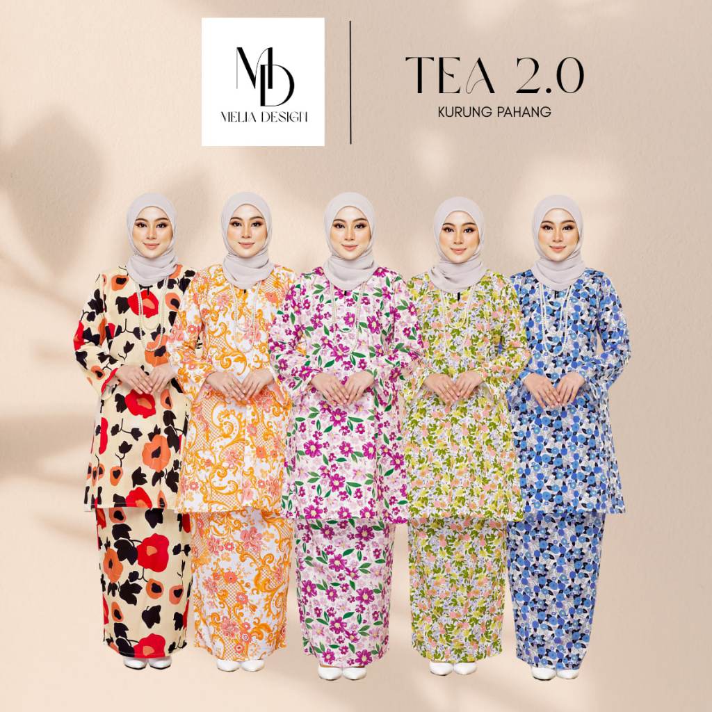 KURUNG PAHANG TEA 2.0 JAPANESE COTTON BY MELIA DESIGN PREMIUM BAJU RAYA ...