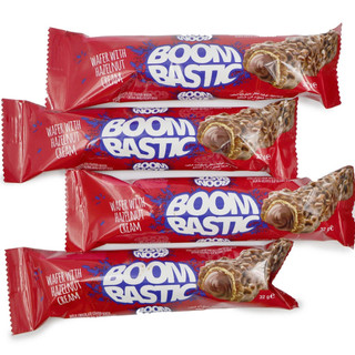 BOOM BASTIC WAFER MILK CHOCOLATE COATED WAFER WITH HAZELNUT CREAM AND ...