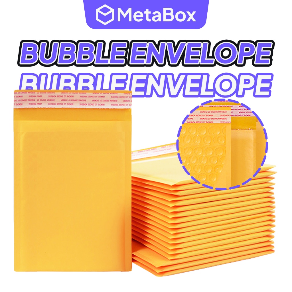 Kraft Padded Envelope Mailer Bubble Sampul Pos Shipping Courier Bag ...
