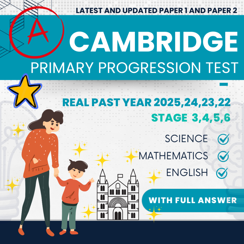 Complete Cambridge Primary Progression Exam Bundle 2025 Stage 3,4,5,6 ...