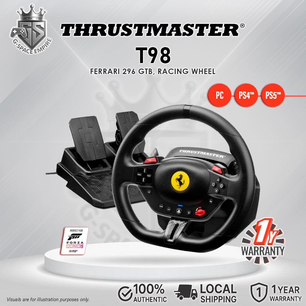 Thrustmaster T98 Ferrari 296 GTB, Racing Wheel for PS5, PS4, PC | 1 ...