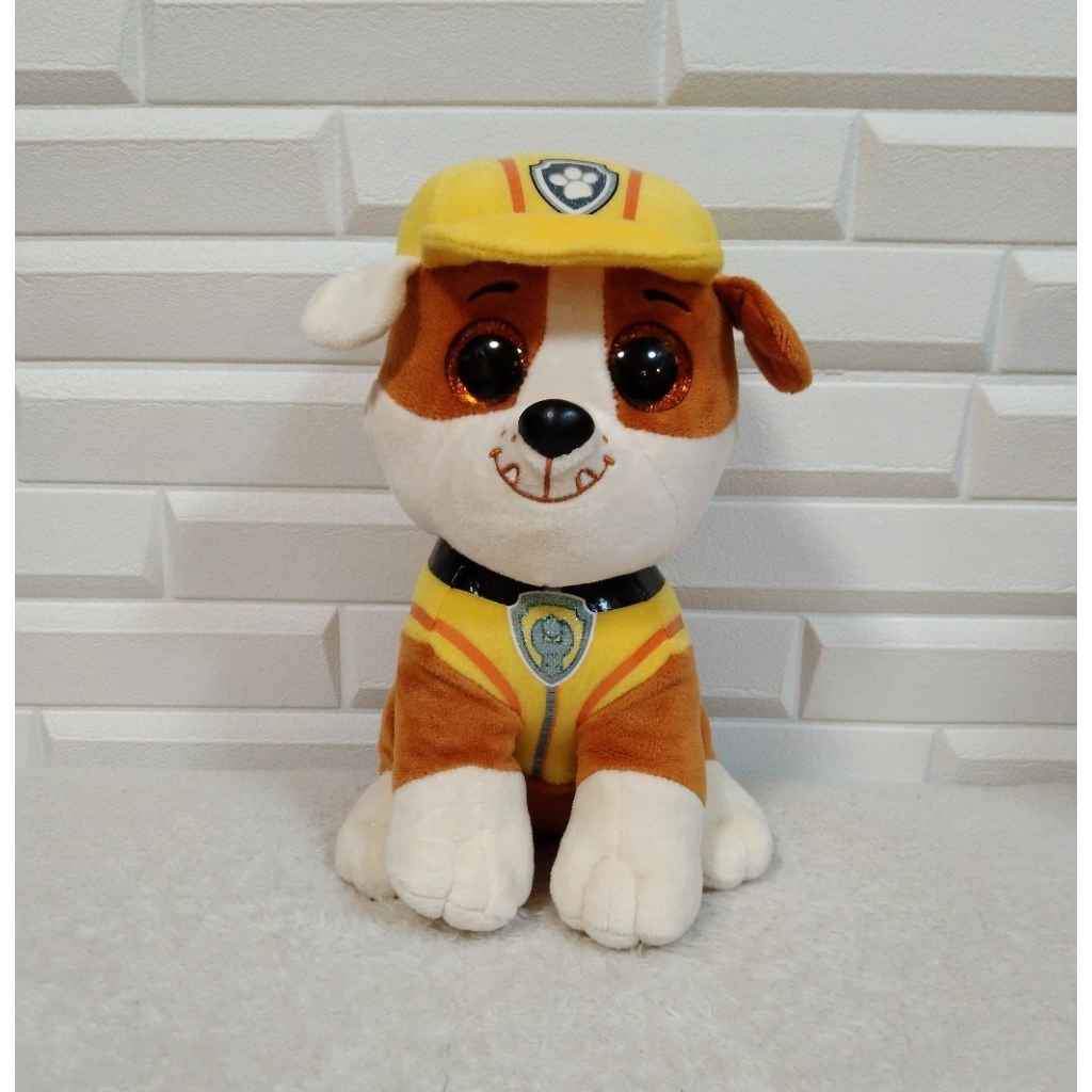 Ty Beanie Boo PAW Patrol Rubble preloved plush toy. | Shopee Singapore