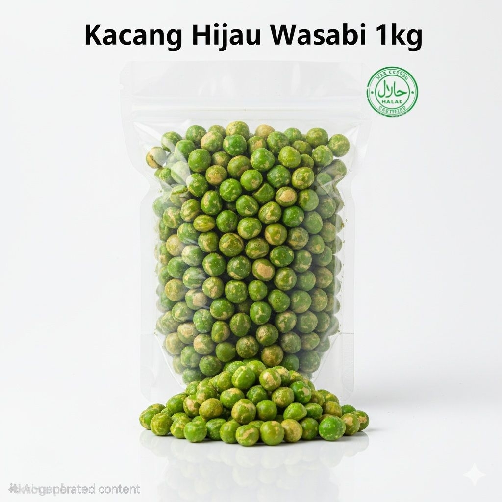 HIJAU Halal Wasabi Green Beans & 1KG | Shopee Singapore