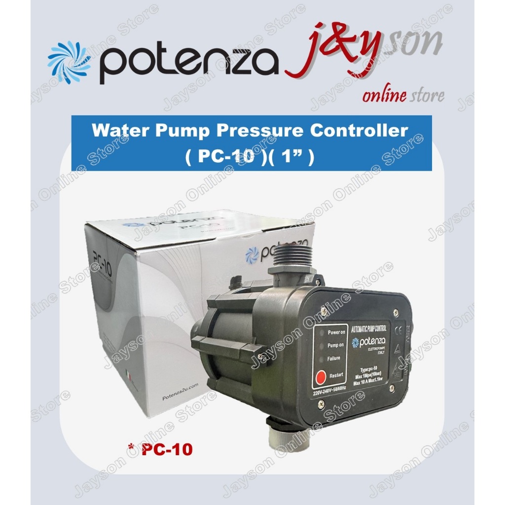 POTENZA PC-10 Automatic Pressure Controller For Water Pump BOSSMAN ...