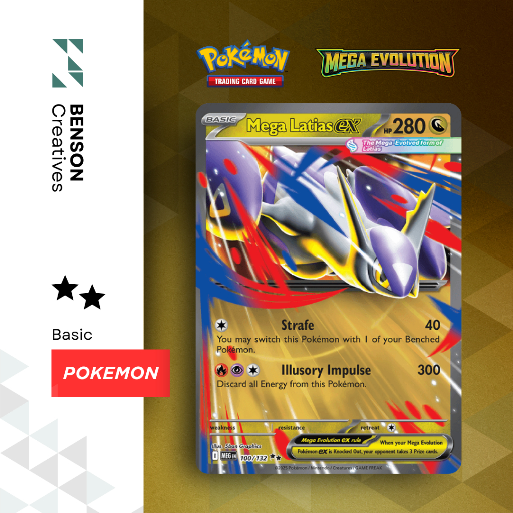 Mega Latias ex | 100/132 [Mega Evolution] Pokémon TCG | Shopee Singapore