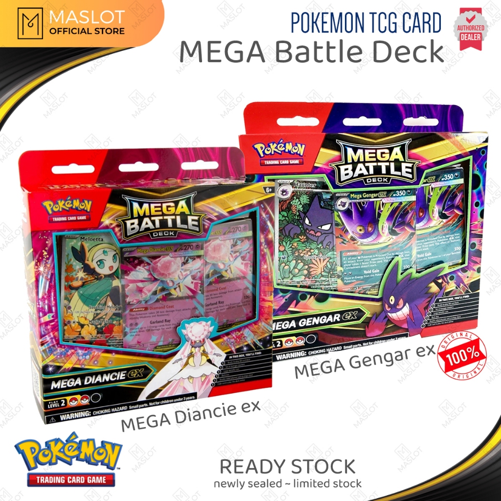 Pokemon TCG: Mega Battle Deck—Mega Gengar ex and Pokemon TCG: Mega ...