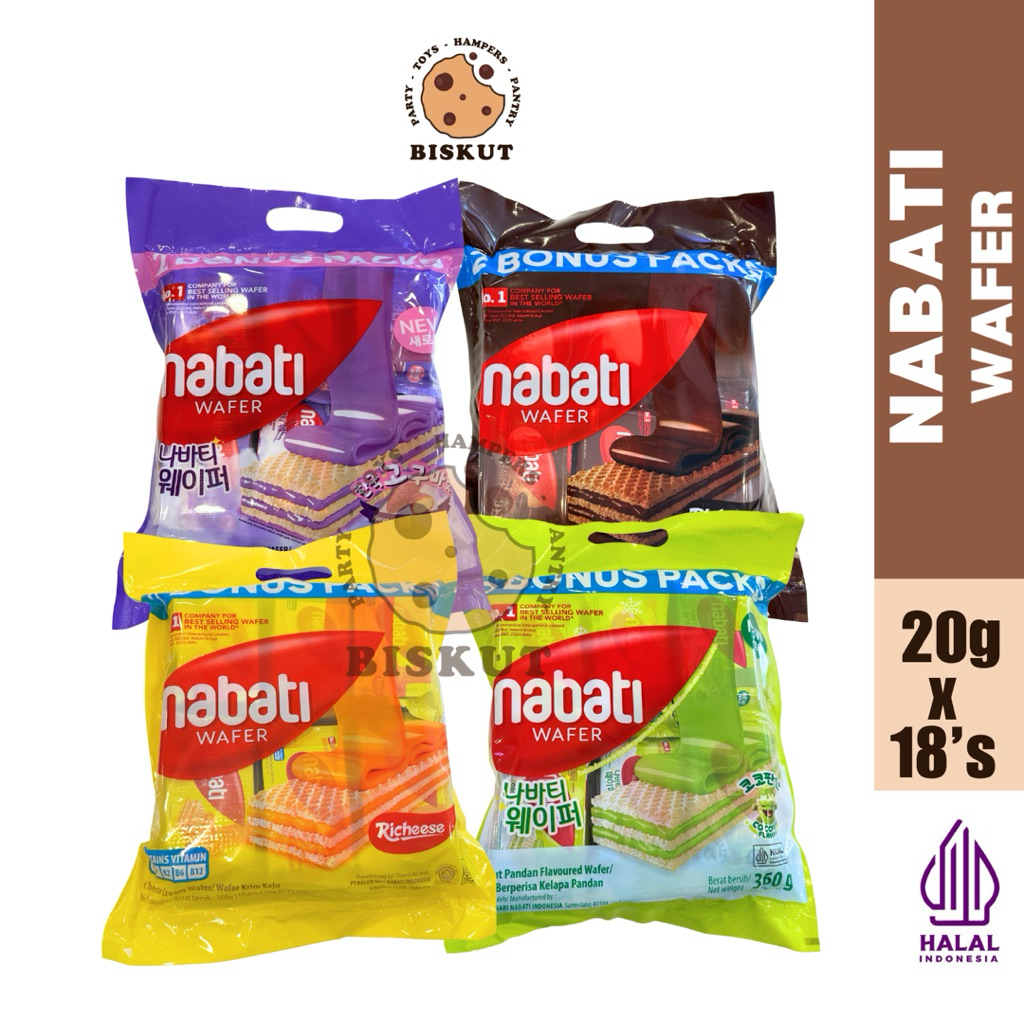 Nabati Korean Goguma / Coconut Pandan / Chocolate Cream & Cheese Cream ...