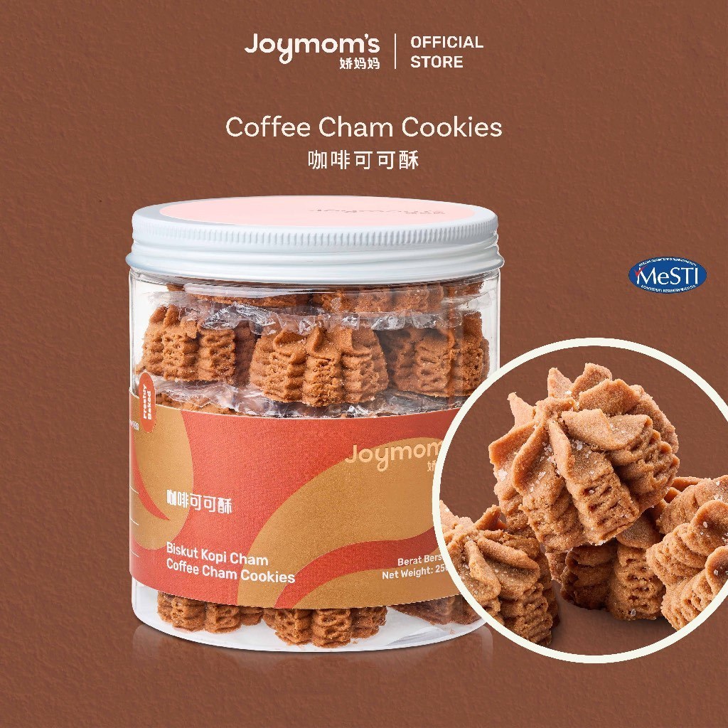 Joymom's Coffee Cham Cookies 咖啡可可酥 BISKUT KOPI CHAM (BTL/250grams ...