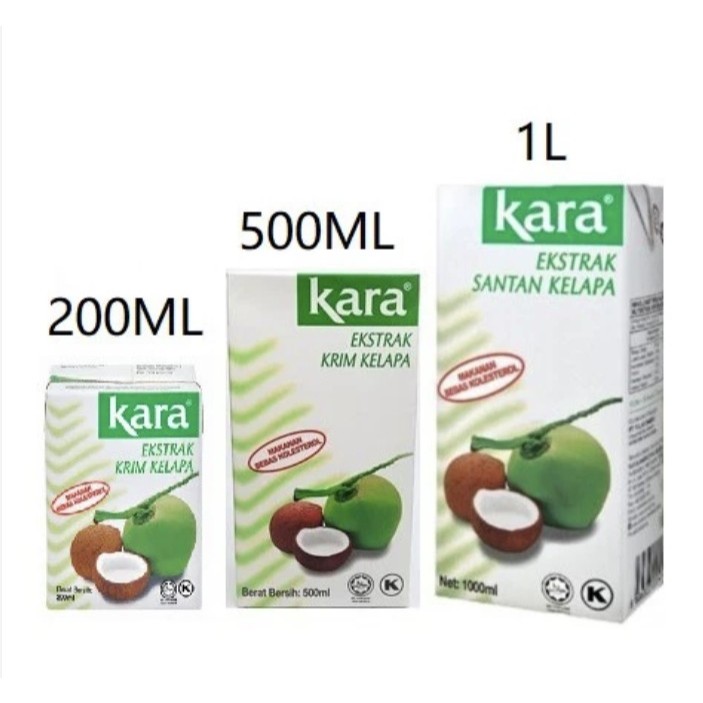 Kara Coconut Cream Extract Rich Coconut Flavor 200ml 500ml 1000ml ...