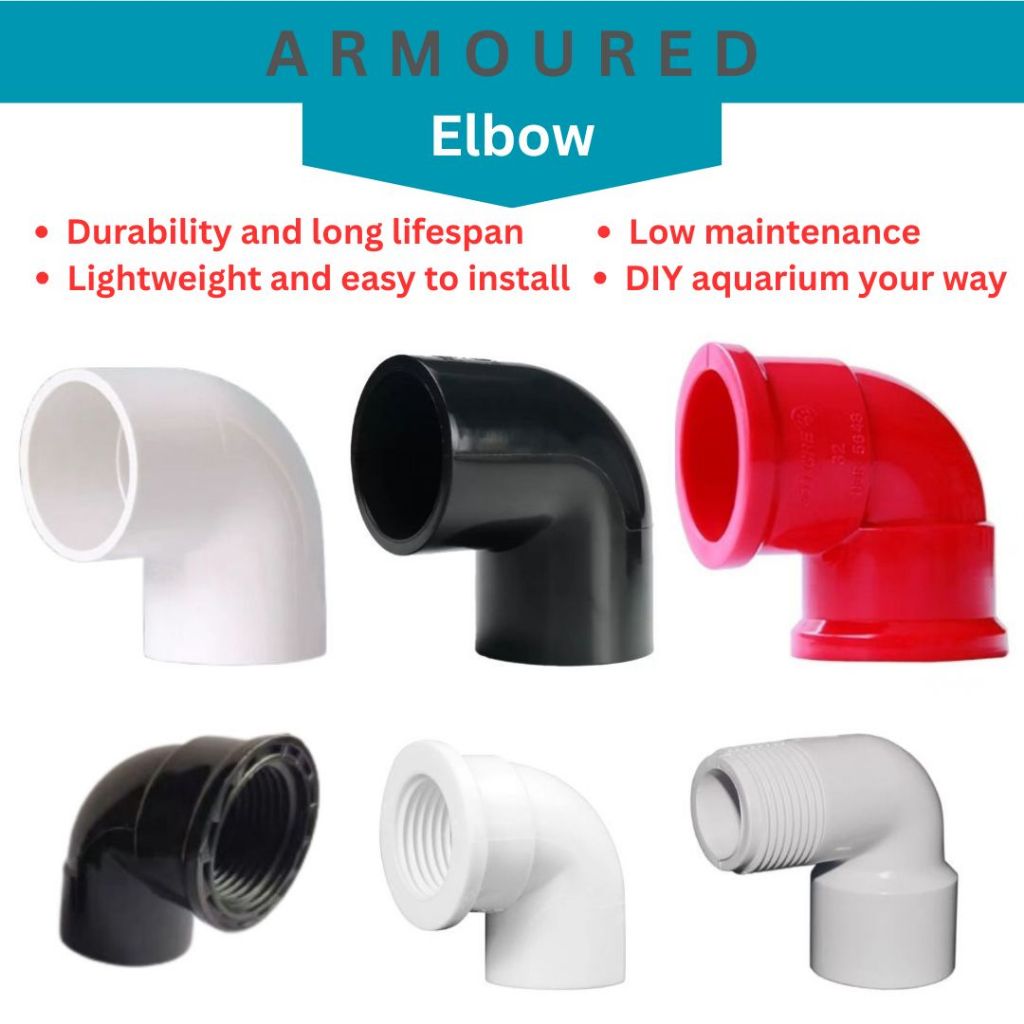 PVC Elbow Joint Connectors One Side Inner Outer Threaded for Pipe ...