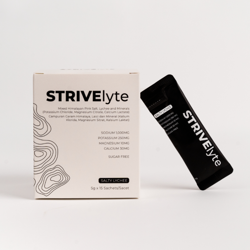 Strivelyte Electrolyte Hydration | Salty Lychee | Sugar Free | 15 ...