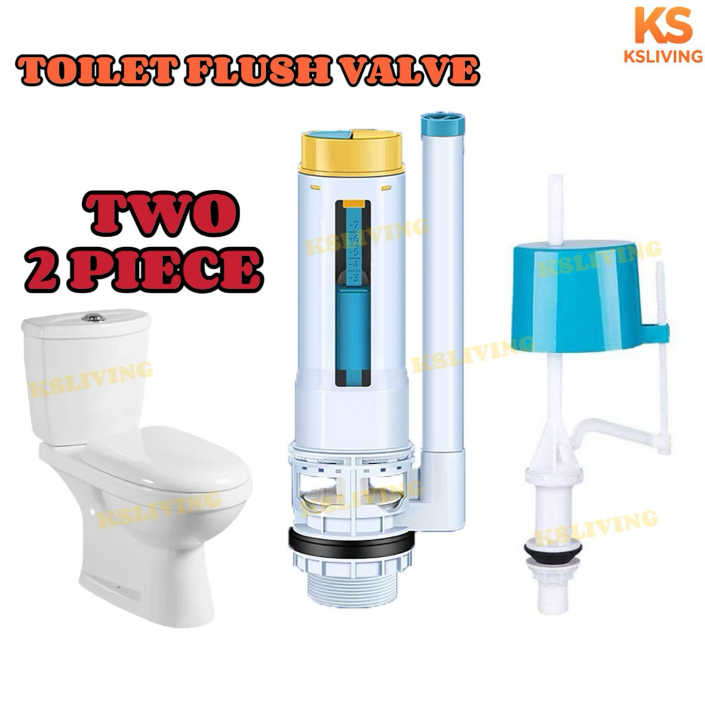 Kim.S 2 PIECE [50mm] Toilet Water Tank Valve Toilet Water Flush Inlet ...
