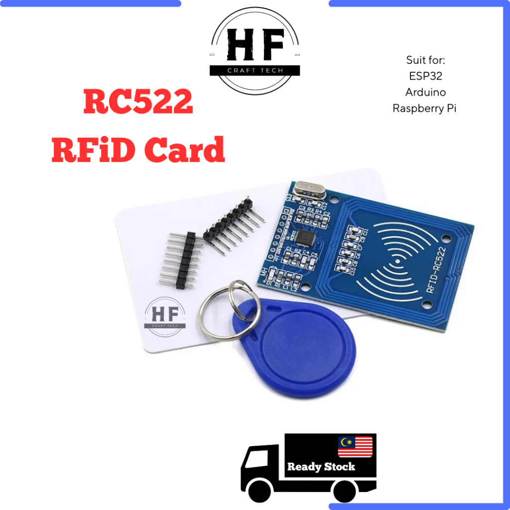 RFID RC522 MFRC522 NFC 13.56MHz Card Reader UART SPI I2C Module for ...