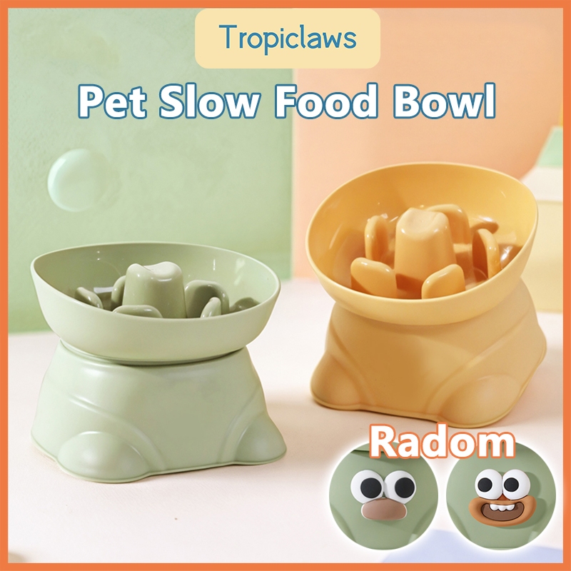 Pet Slow Feeding Bowl Dog Cat Slow Feeder Split Design Slow Feeder Bowl ...