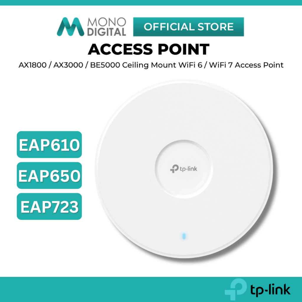TP-LINK EAP610 AX1800 WI-FI 6 / EAP650 AX3000 WI-FI 6 / EAP723 BE5000 ...