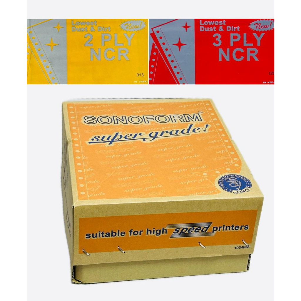 Sonoform Computer Form NCR 2ply-1000’f / 3ply-500’f Computer Paper NCR ...
