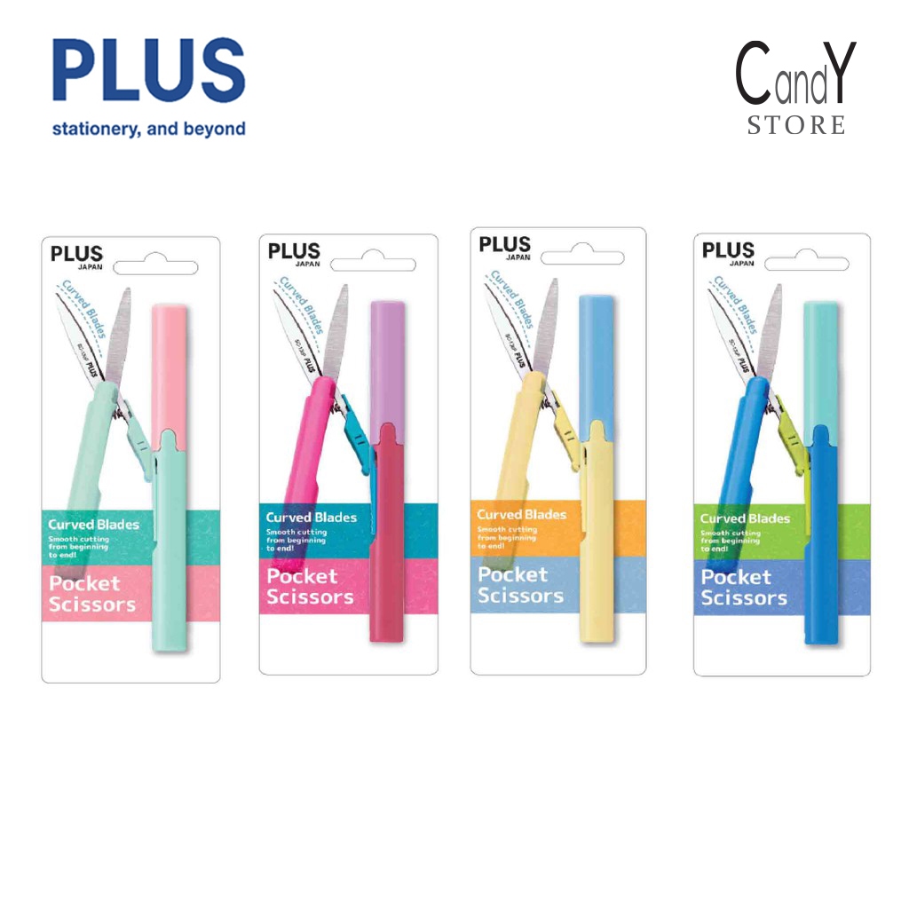 PLUS Pocket Scissors Portable Scissors Twiggy SC 130P | Shopee Singapore