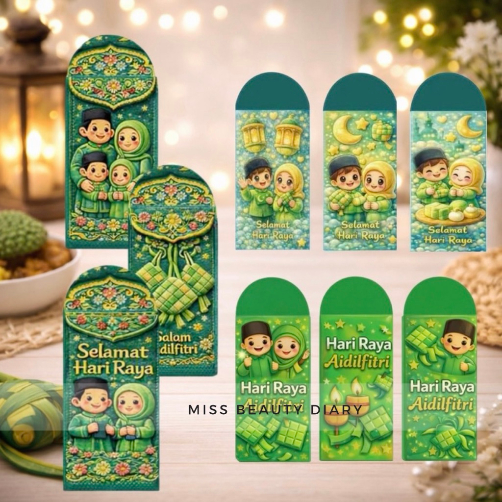 Sampul Raya Sampul Duit Raya 2026 Angpau Hari Raya 6pcs Angpau Raya ...