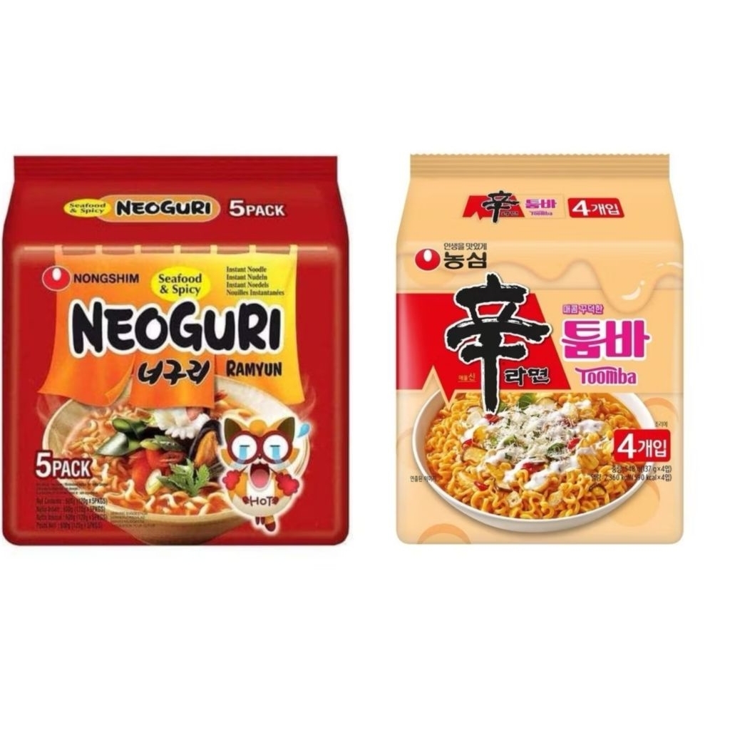 Nongshim Shin Ramyun Toomba (137gX4P) / Nongshim Neoguri 120g*5 packs ...