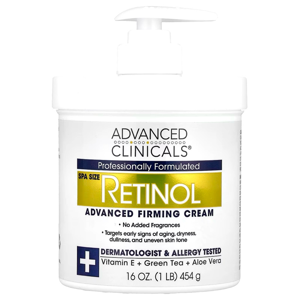 Advanced Clinicals Retinol, Advanced Firming Cream, 16 oz (454 g ...