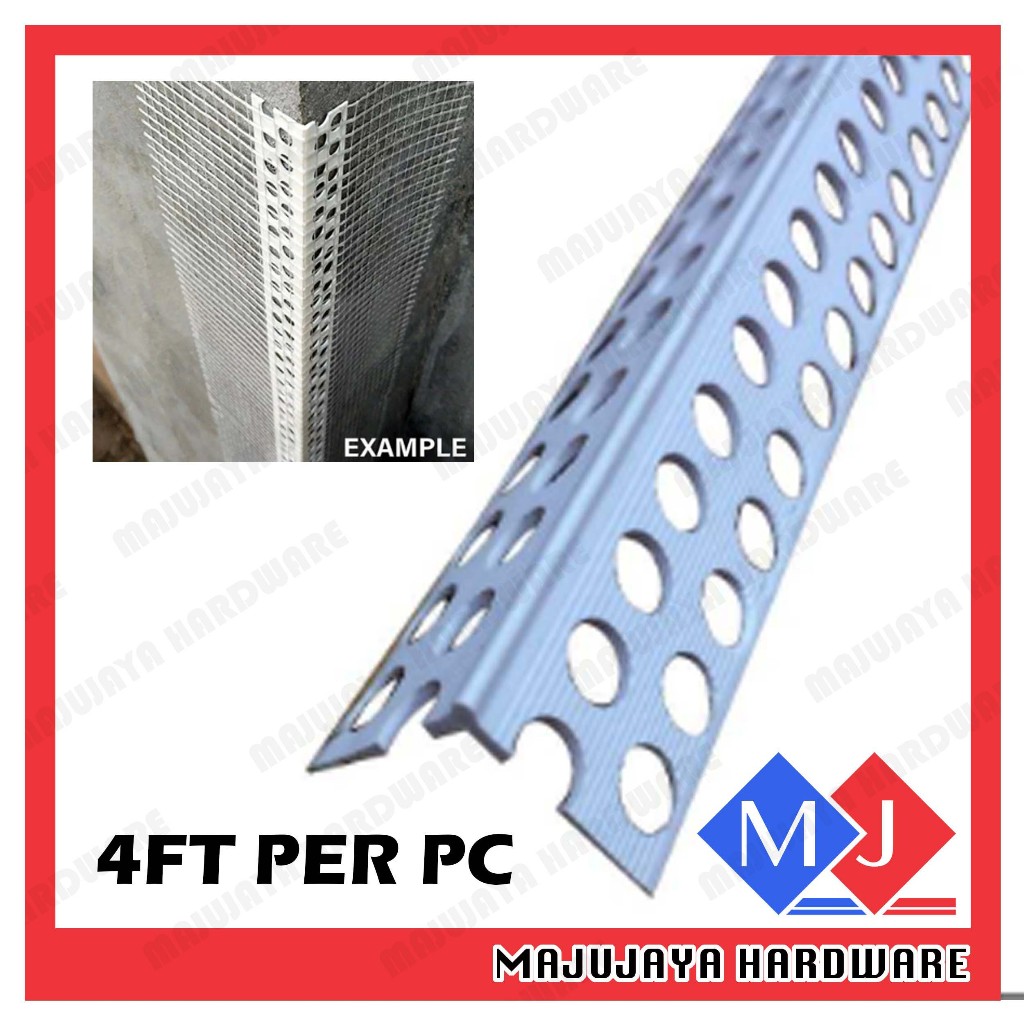 Corner Bead Sudut 4FT Plastering Bead BLACK ️1MM Thickness PVC Drywall ...